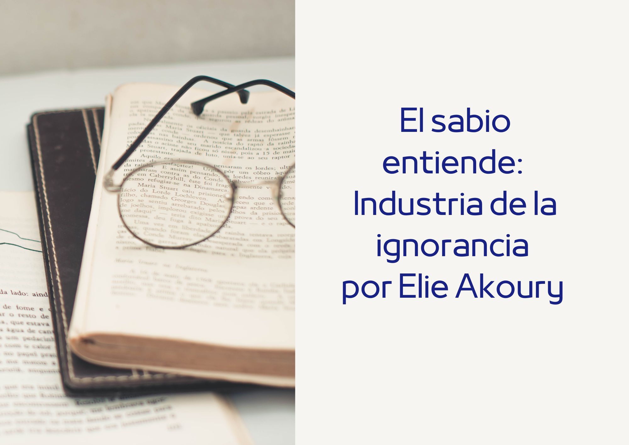 Aire del Líbano – El sabio entiende: Industria de la ignorancia por el ...