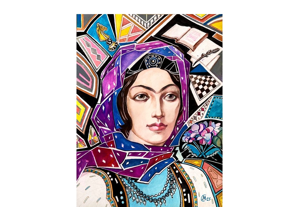 Poetess Natavan by Margarita Kerimova-Sokolova - Azerbaijan - Diafanís